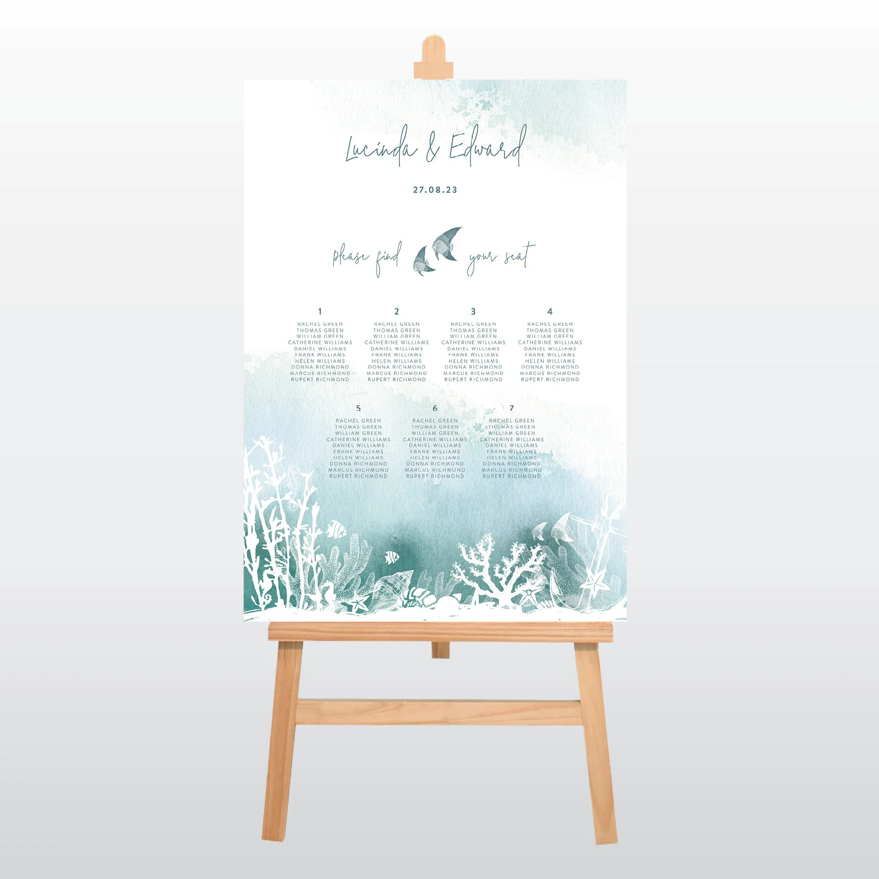 Table Plans — Lovestruck Stationery