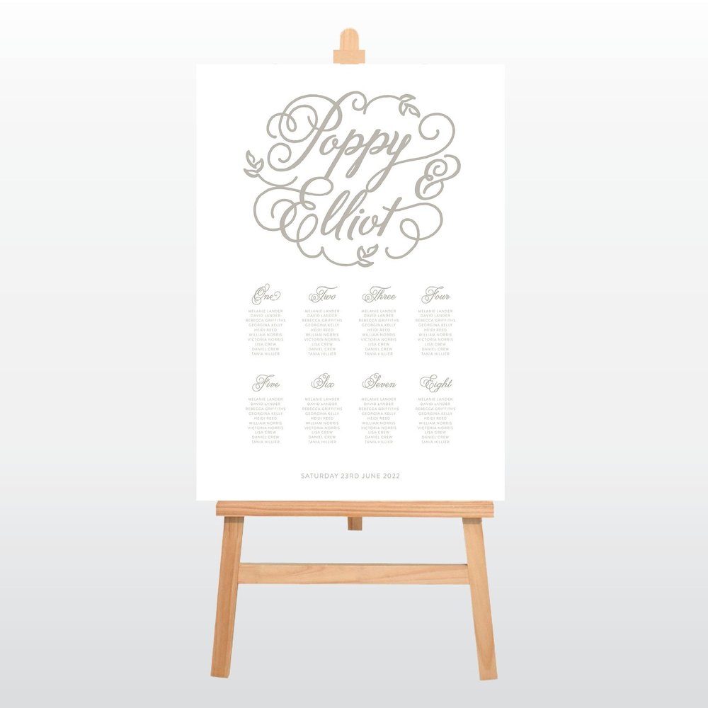 Wedding Table Plan Designs | Lovestruck Stationery