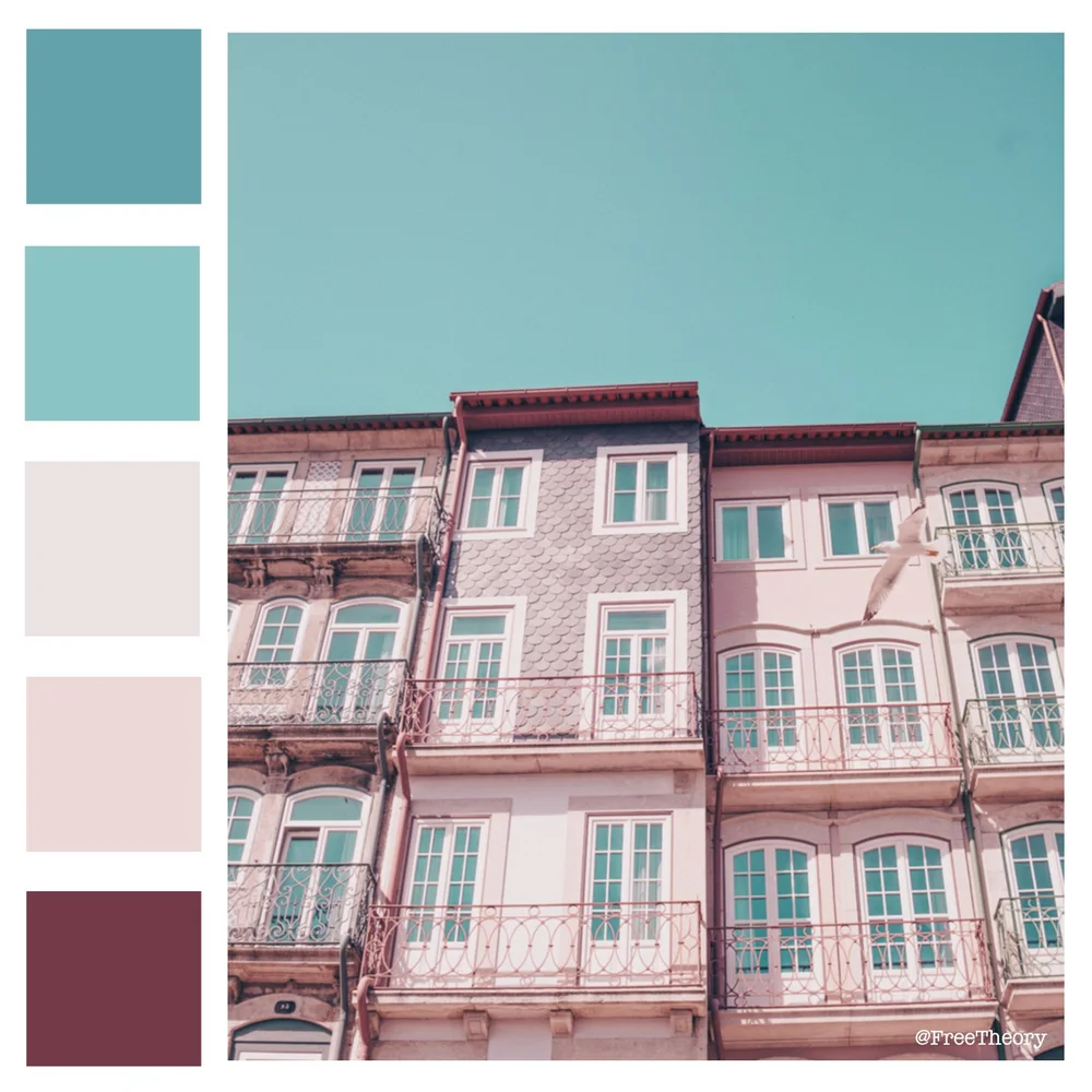 Porto, Portugal Color Palette — Free Theory
