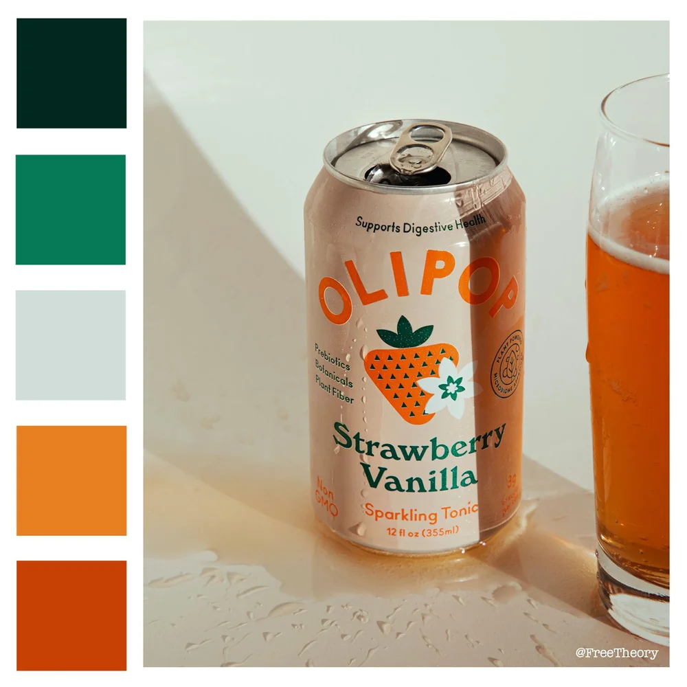 Strawberry Vanilla Soda Color Palette — Free Theory