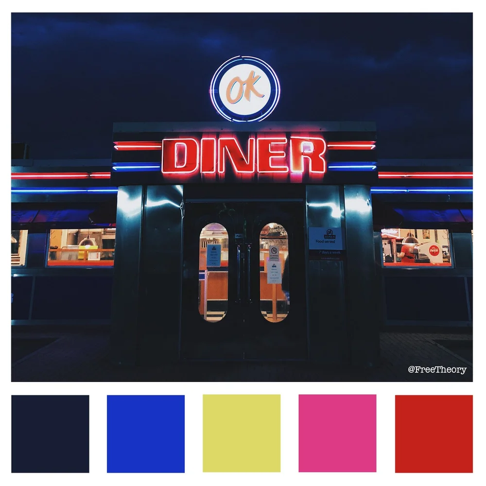 OK Diner Color Palette — Free Theory