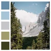 Snow Covered Mountain View Color Palette — Free Theory