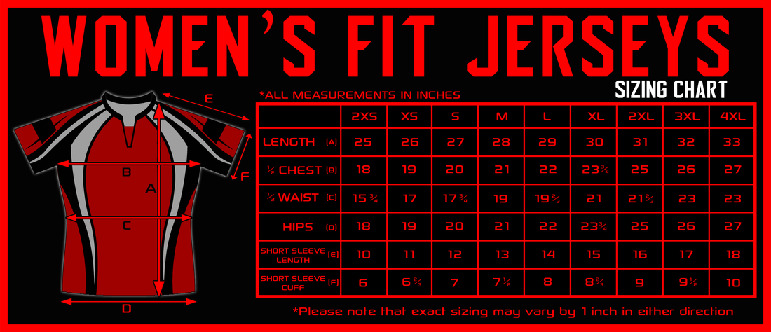 Sizing Charts — Rebellion Sports