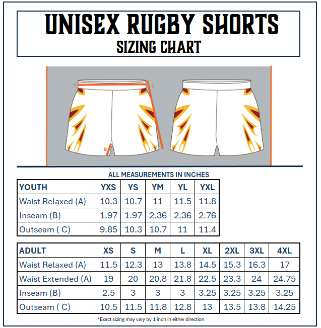Sizing Charts — Rebellion Sports