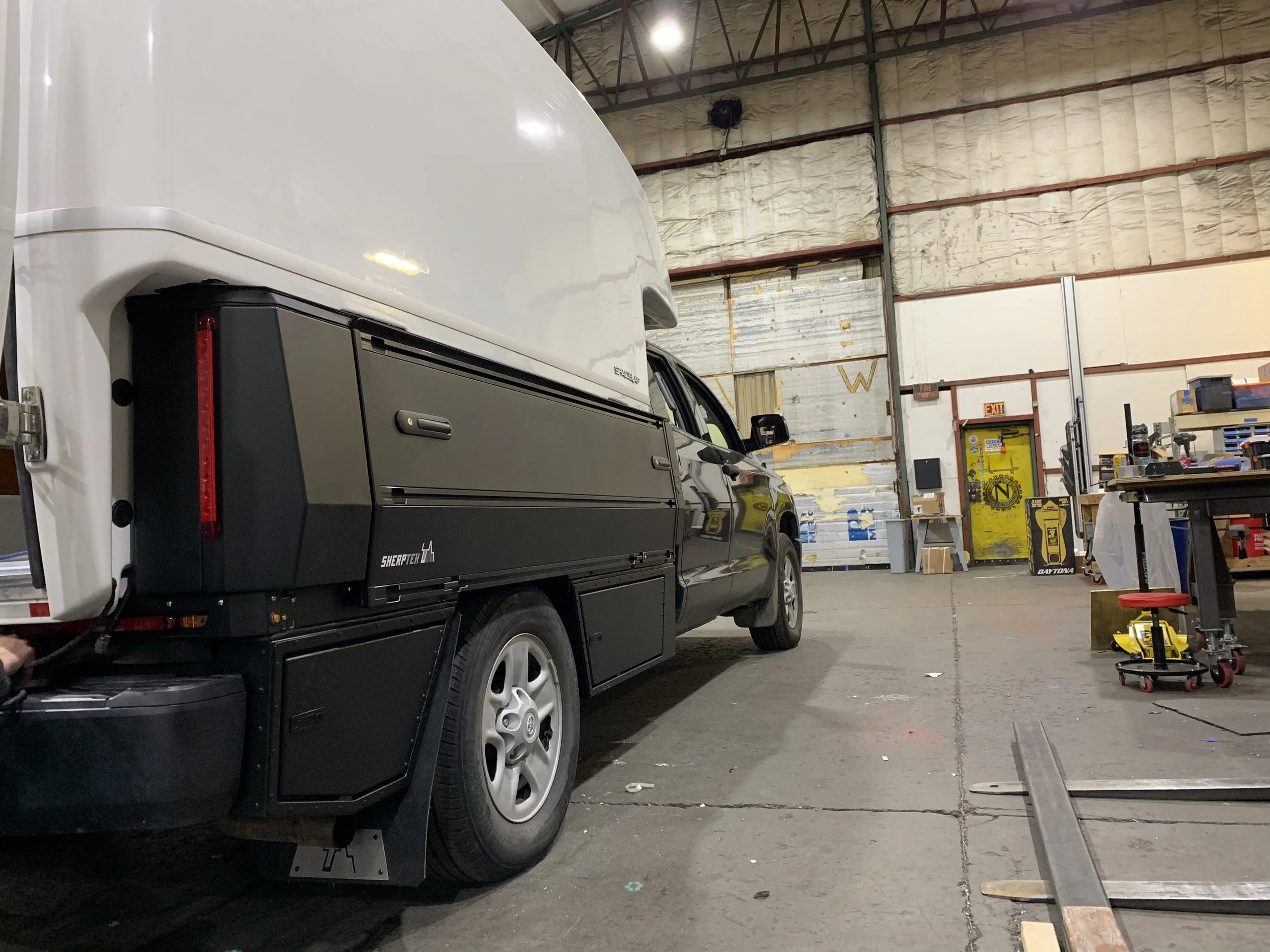 SpaceKap topper on SherpTek flatbed system — SherpTek Custom Gear ...