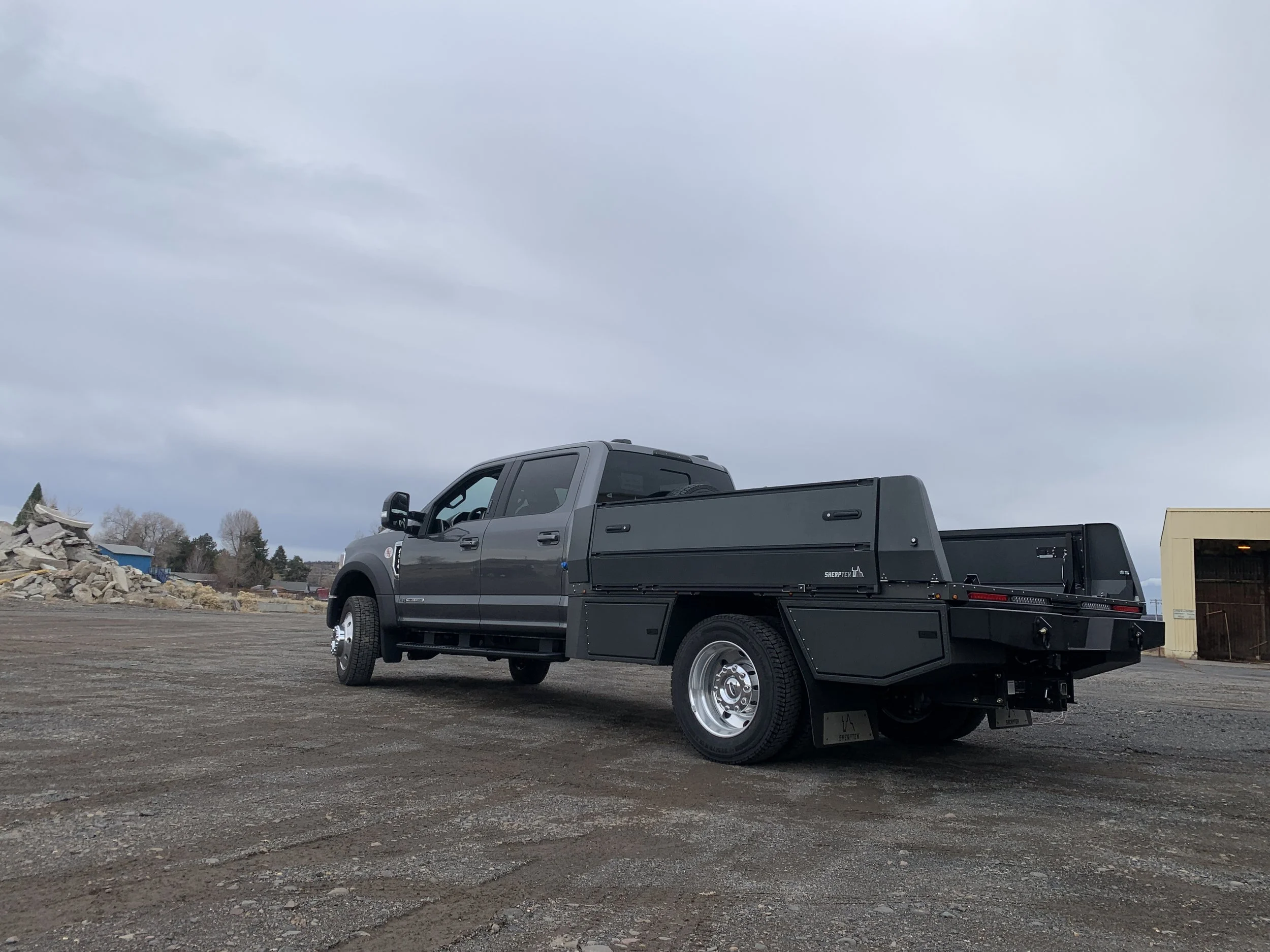 SherpTek modular truck bed and flatbed systems on 60" CA chassis cab ...
