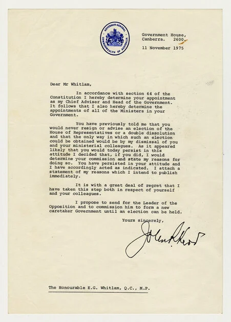 Whitlam Institute The Palace Letters