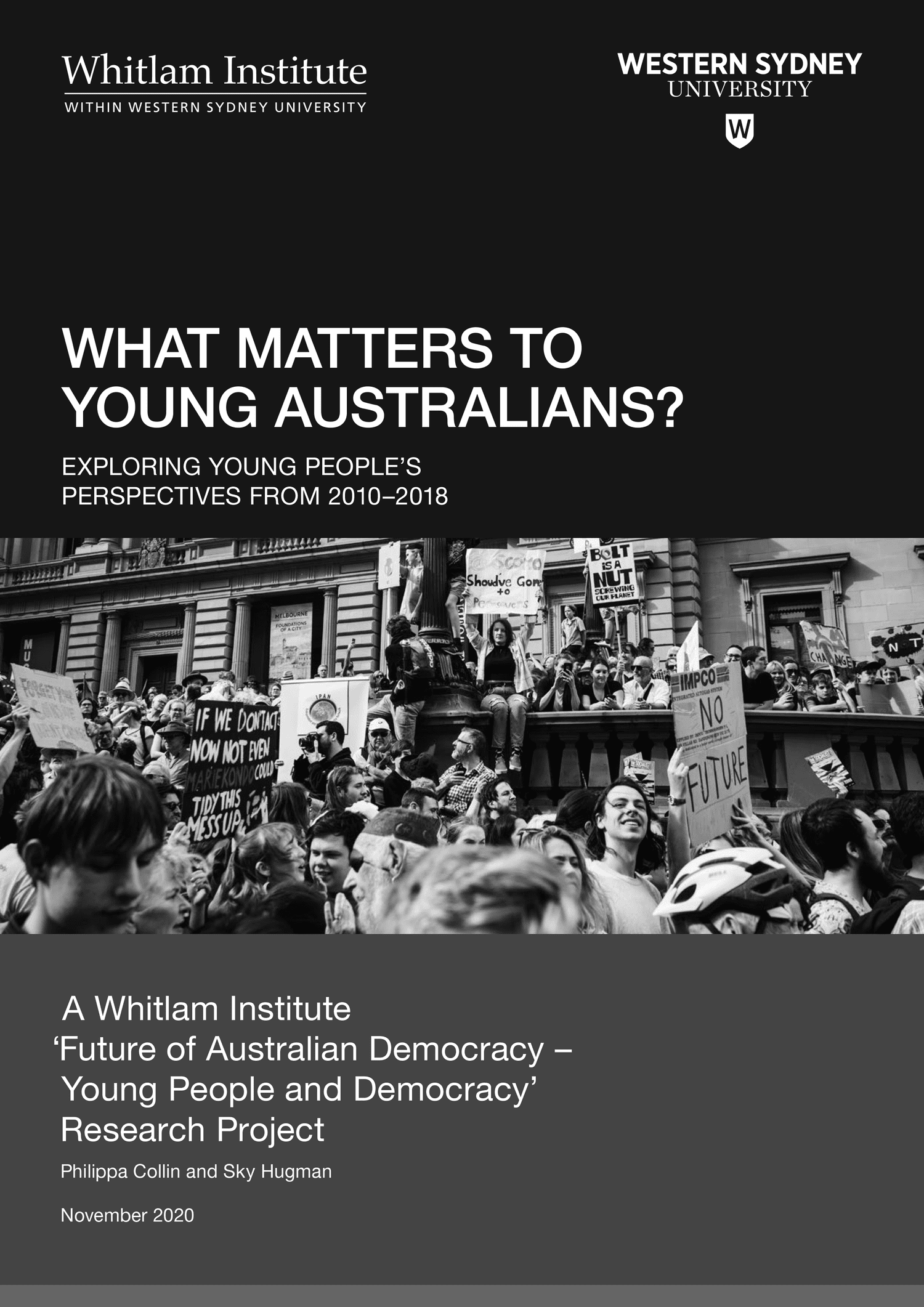 What Matters to Young Australians? 2019-2023 Research Report — Whitlam ...