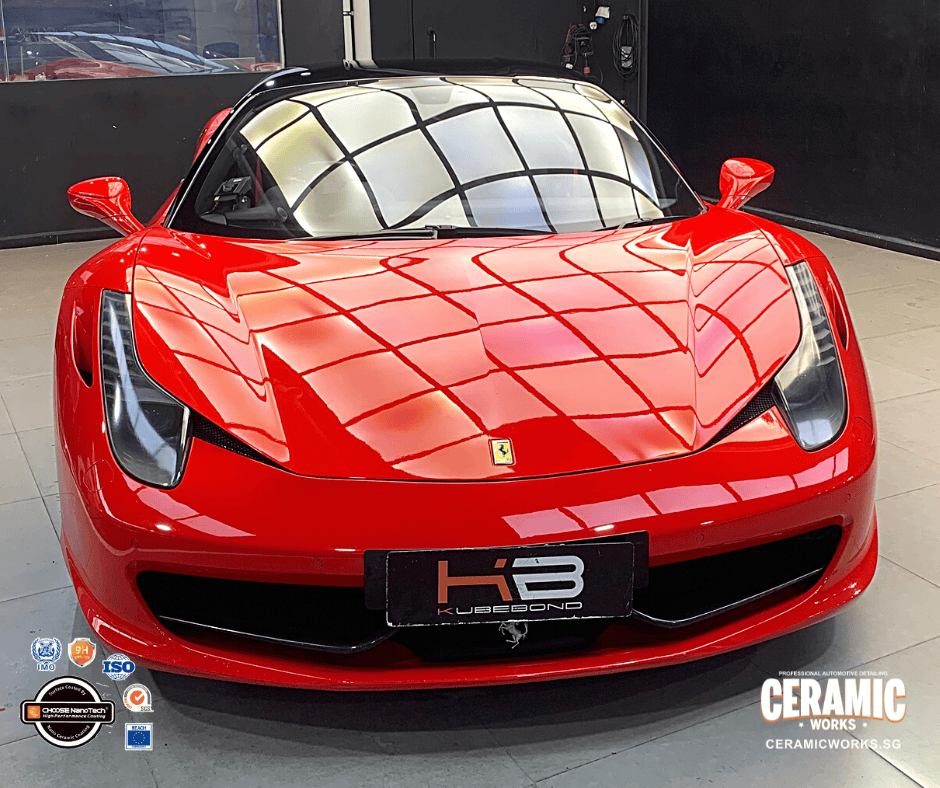 Ferrari 458 Pista - In KubeBond Nano Ceramic Coating — Car Grooming ...