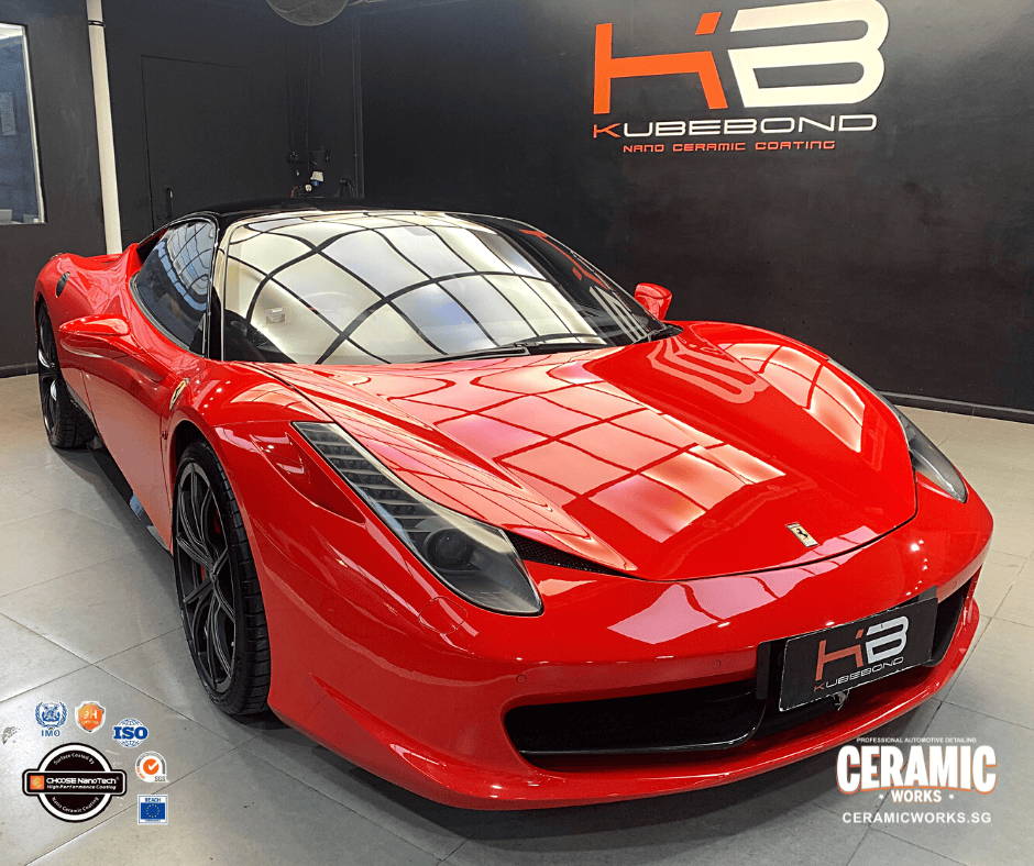 Ferrari 458 Pista - In KubeBond Nano Ceramic Coating — Car Grooming ...