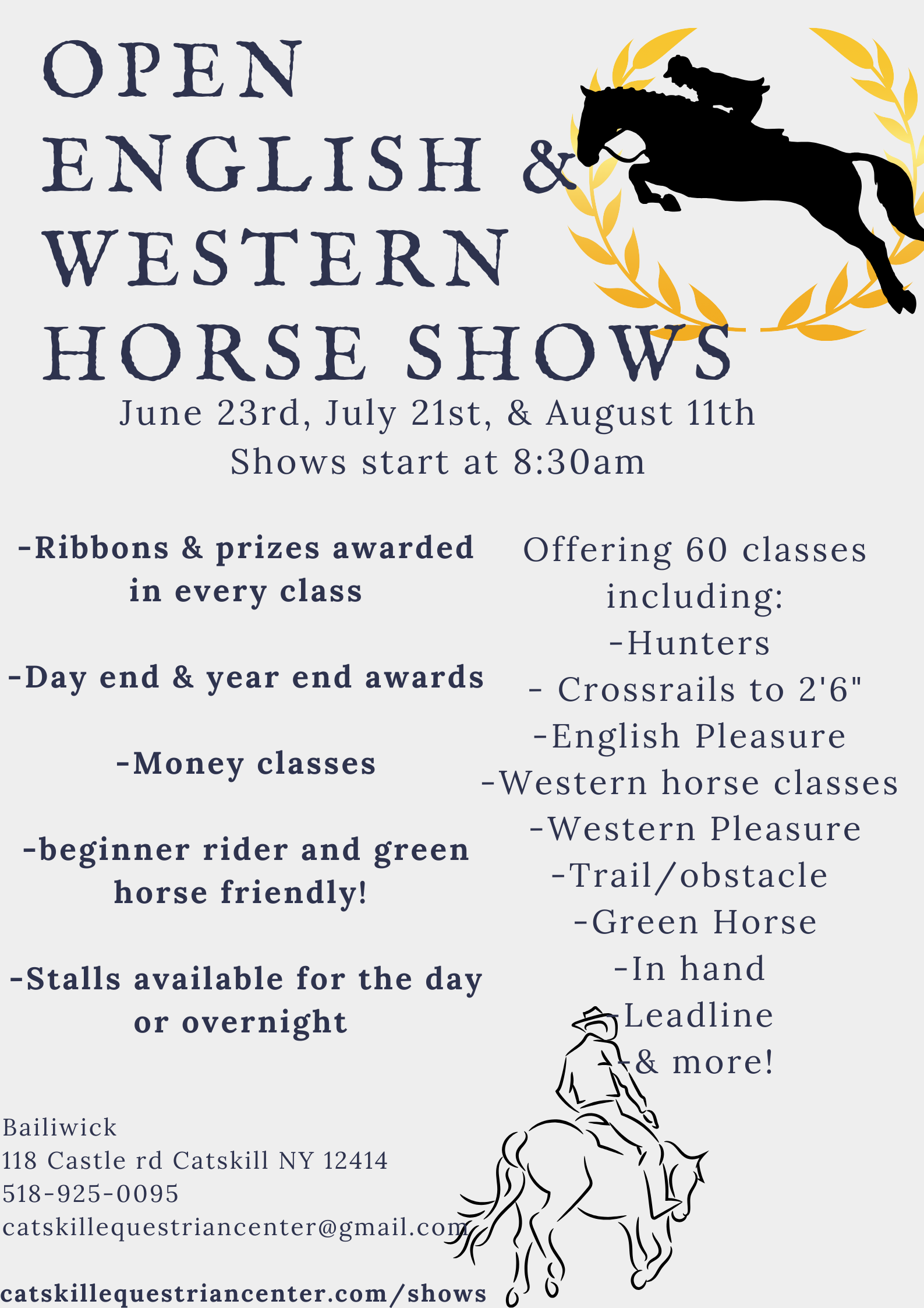 Shows — Catskill Equestrian Center