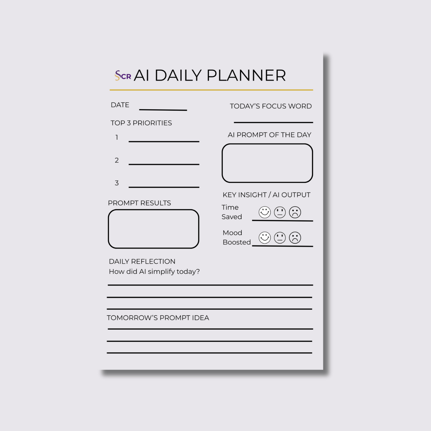 AI Daily Planner | CR SoftStack