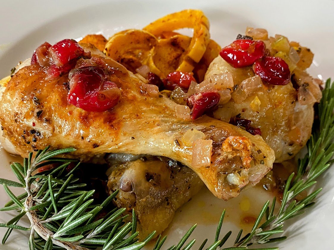 Cranberry Chicken Legs — Chef Sharing the Table