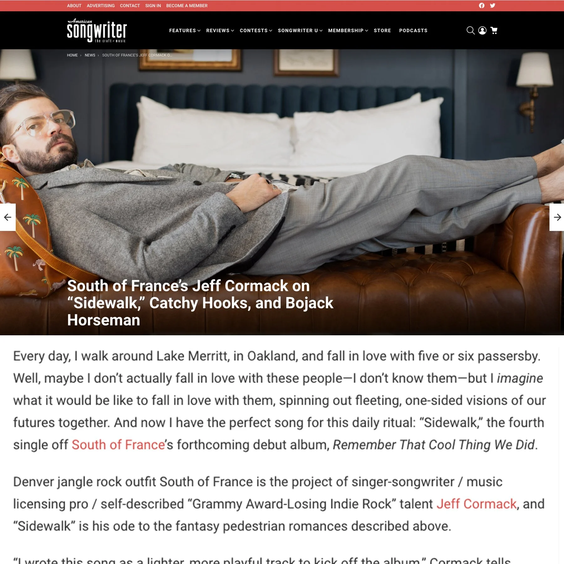 MUSIC — Jeff Cormack