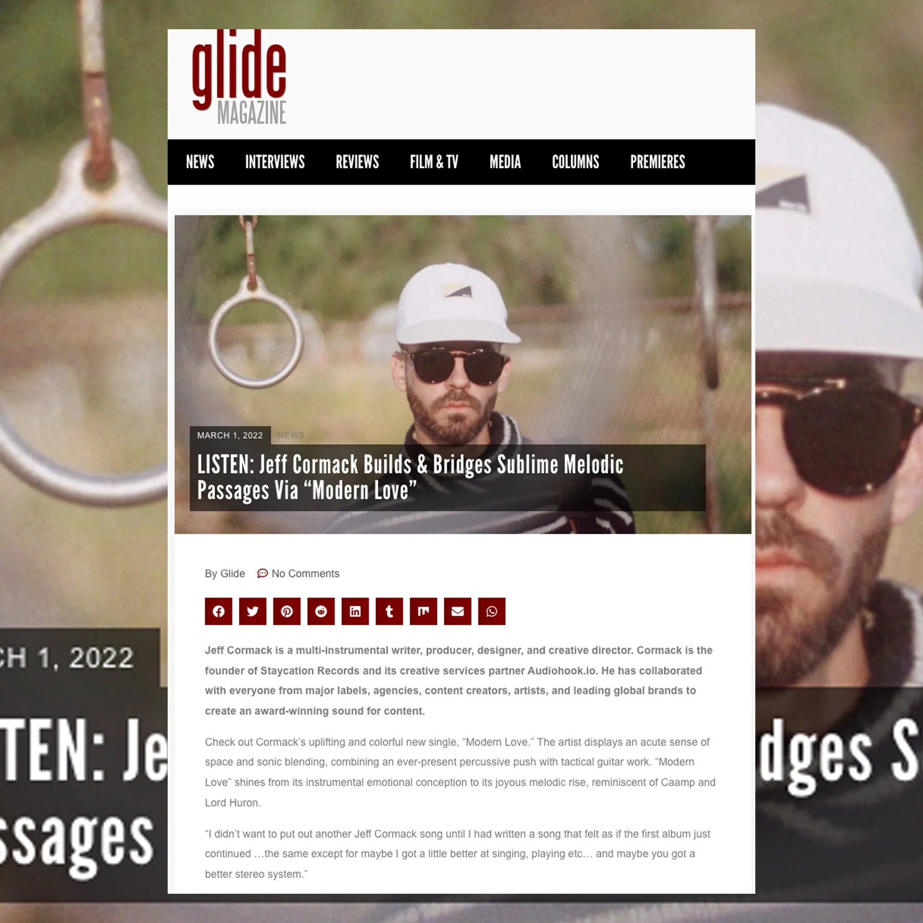 MUSIC — Jeff Cormack