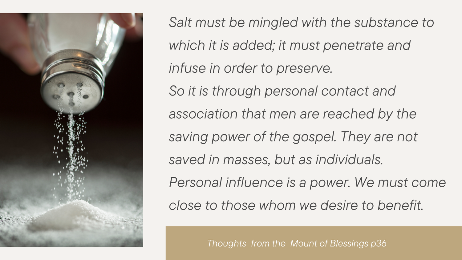 Salt and Light — Pr. Marlon's Blog