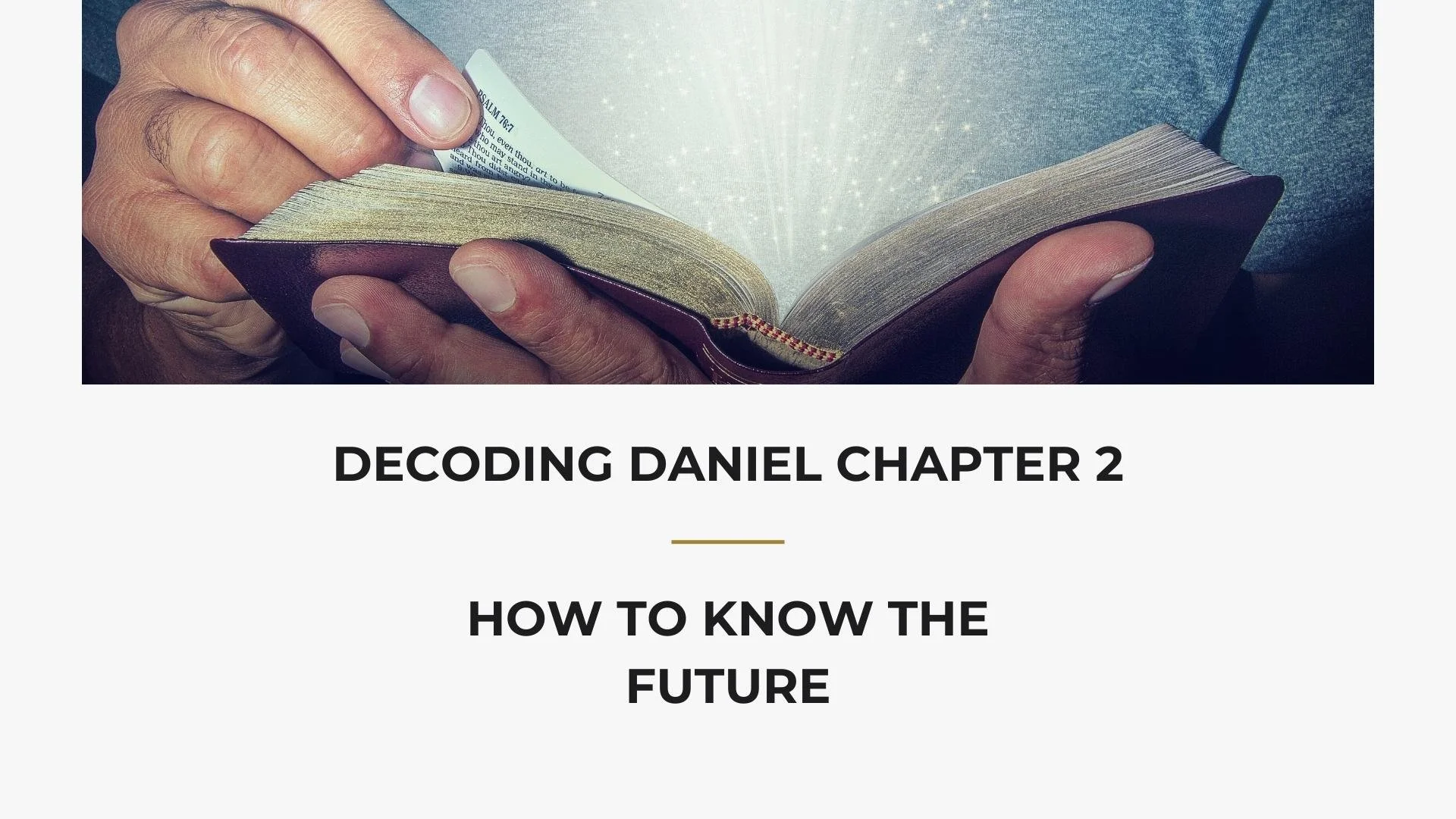 Unveiling History's Future: Daniel 2 Prophecy — Pr. Marlon's Blog