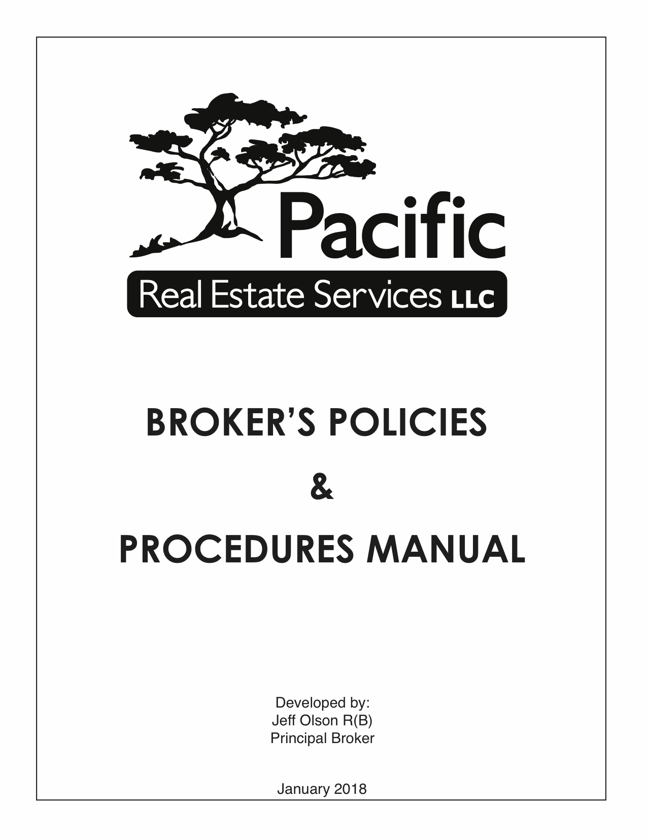 Free Real Estate Policy And Procedures Manual Template