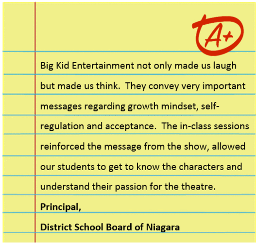 Report Cards — Big Kid Entertainment