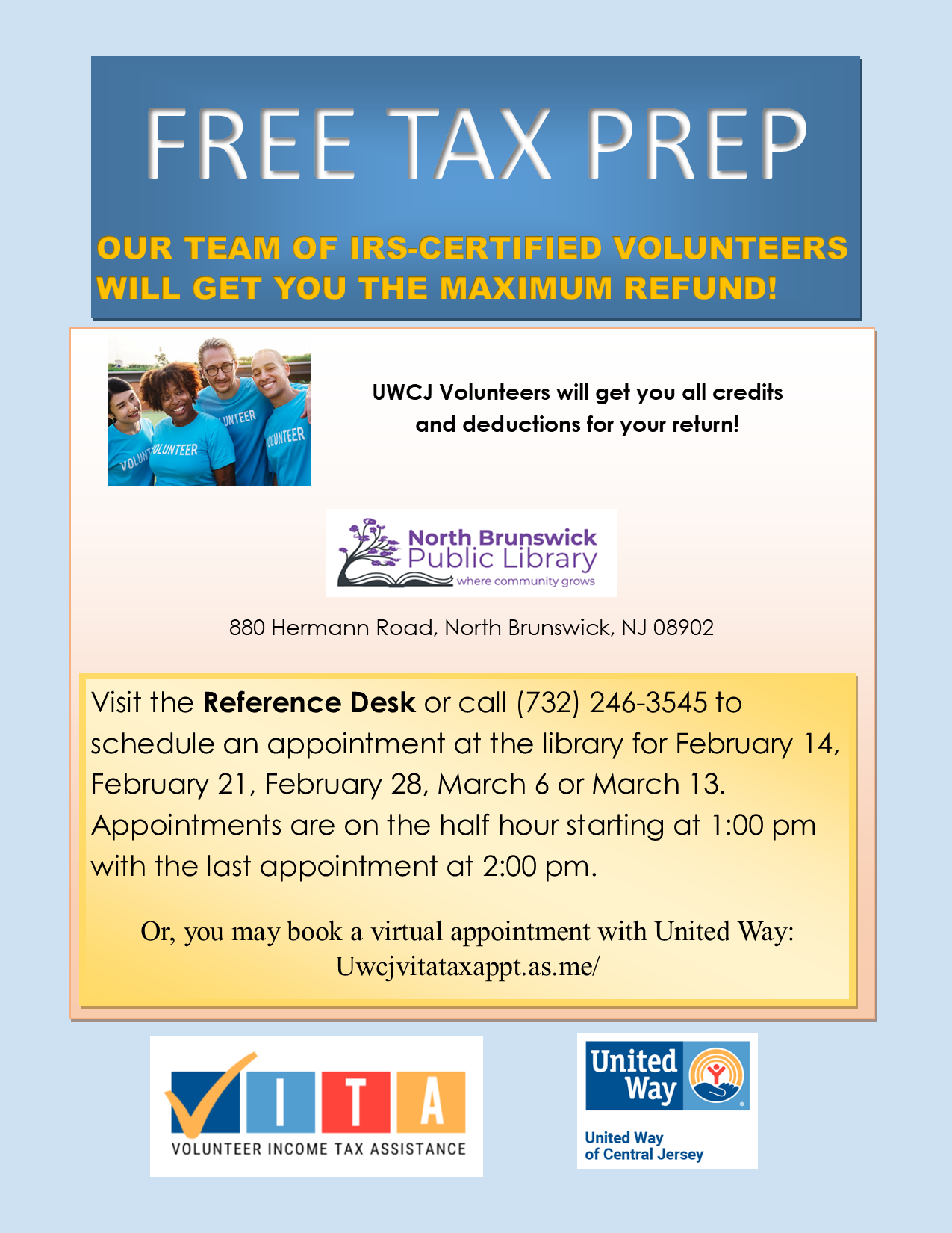 Tax Forms — North Brunswick Public Library