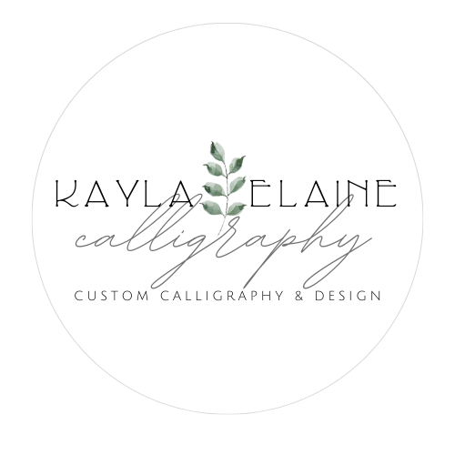 Kayla Elaine Calligraphy