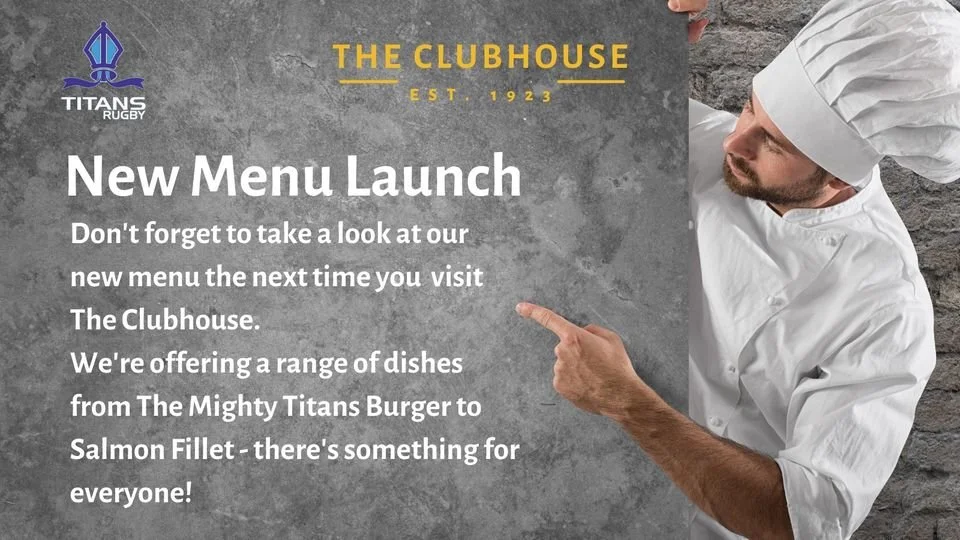 New Menu Launch — Titans Rugby