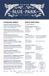 Menu — Blue Park Kitchen
