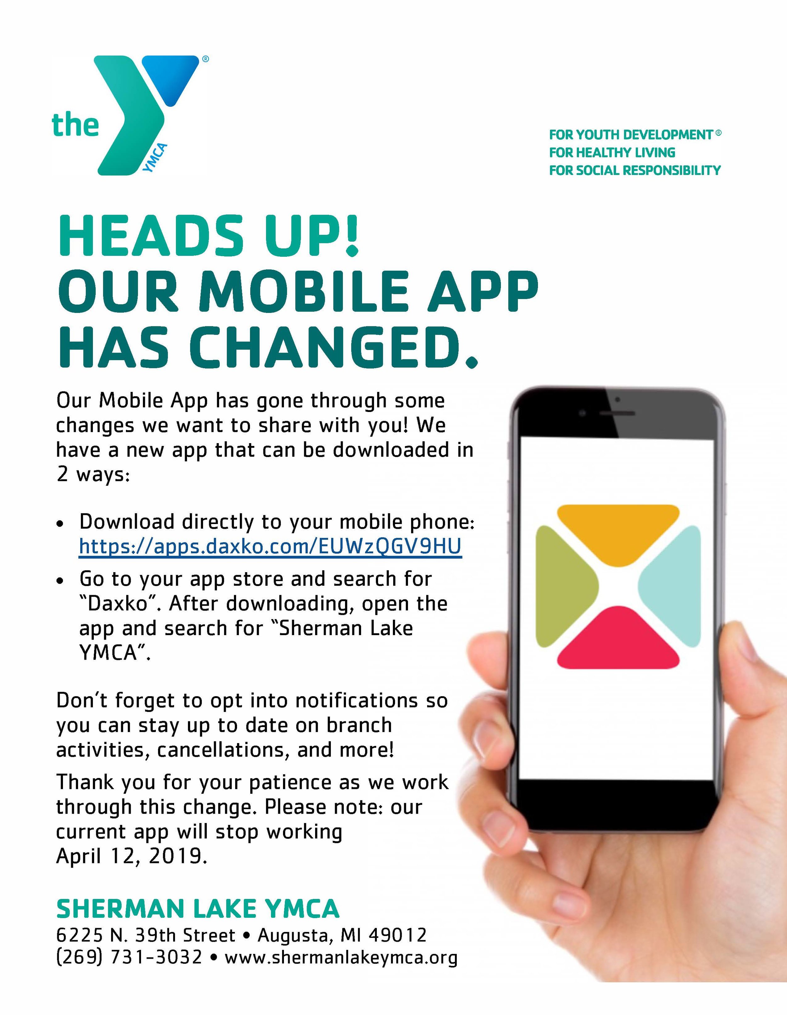 Updated Mobile App — Sherman Lake YMCA Outdoor Center