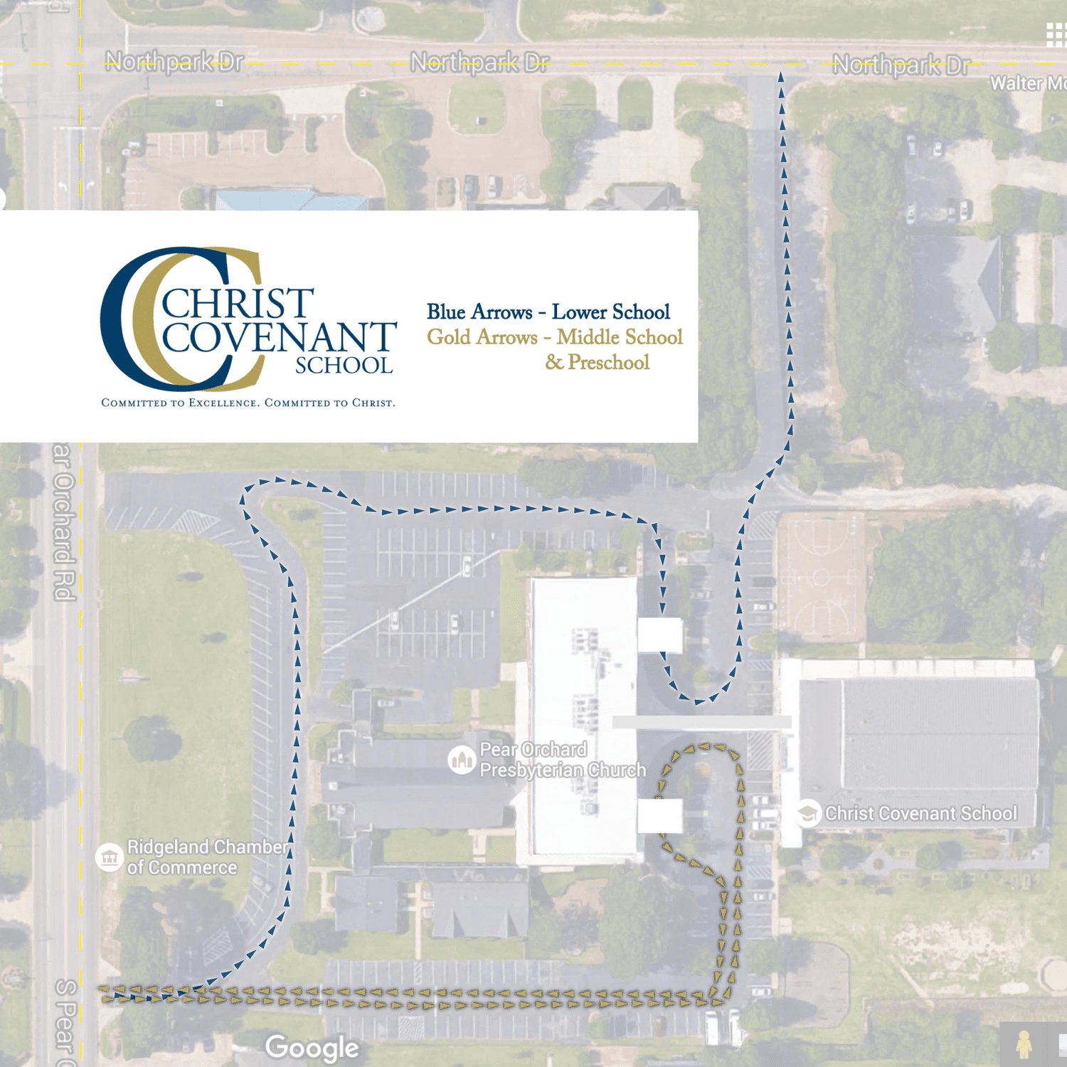 Traffic Flow Map – Christ Covenant School