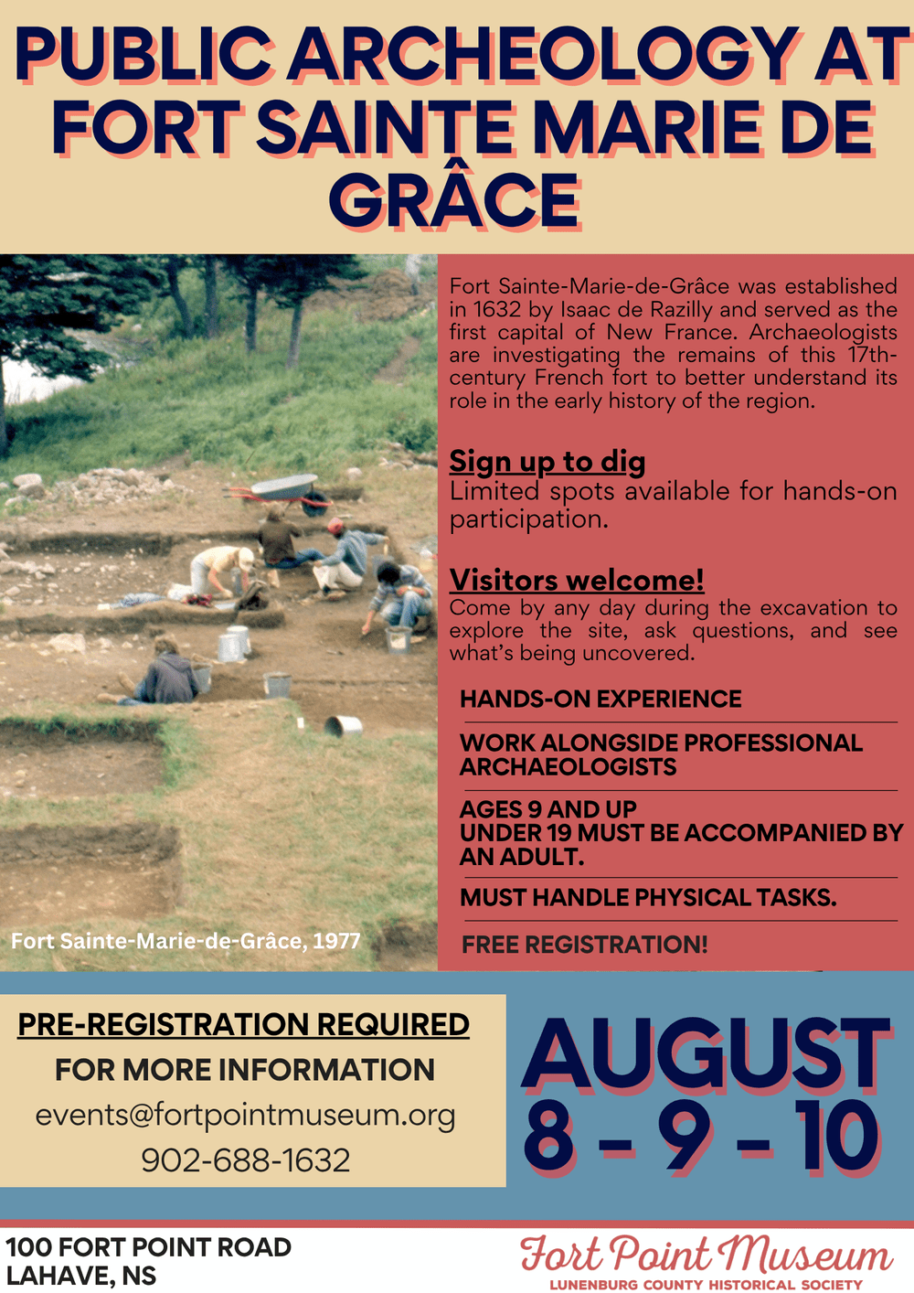 Public Archeology at Fort Saint Marie de Grace — Fort Point Museum