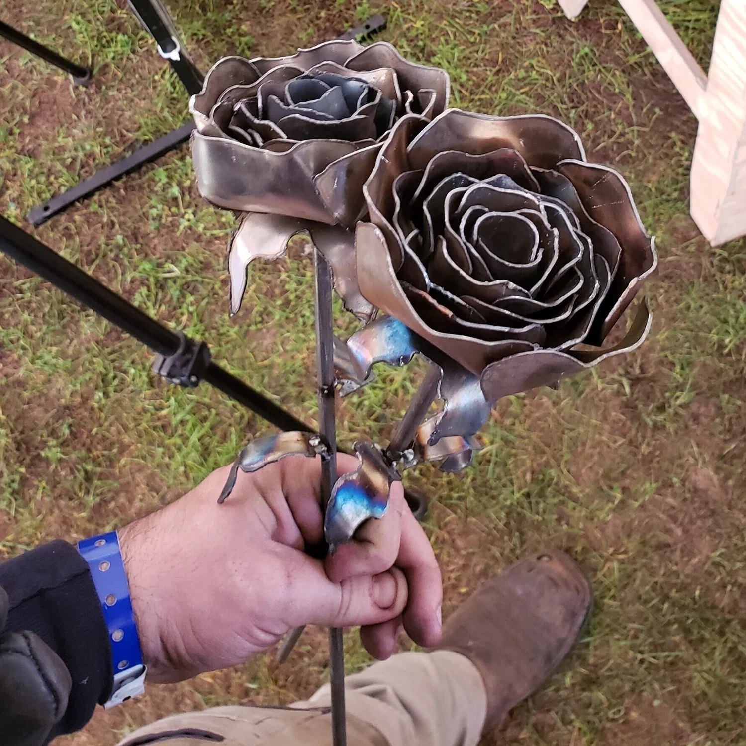Stainless Steel Hybrid Tea Rose
