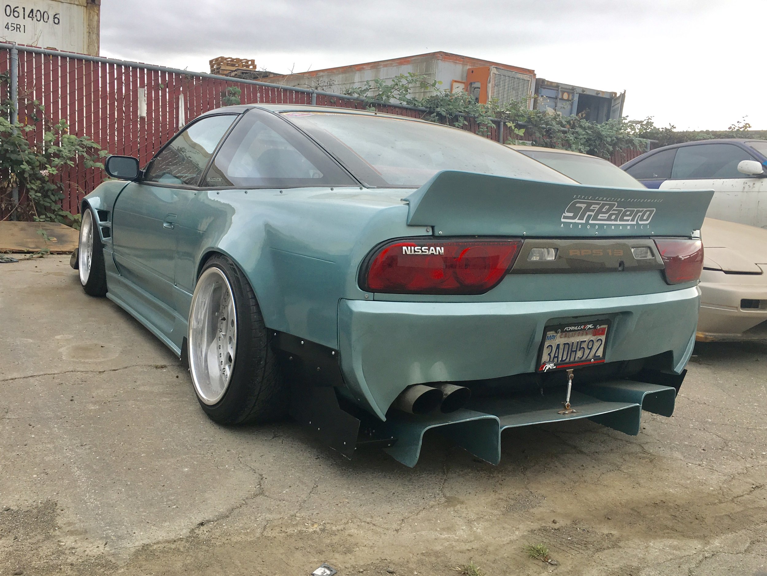 240sx Hatchback Diffuser End plates 2PC — SFPaero