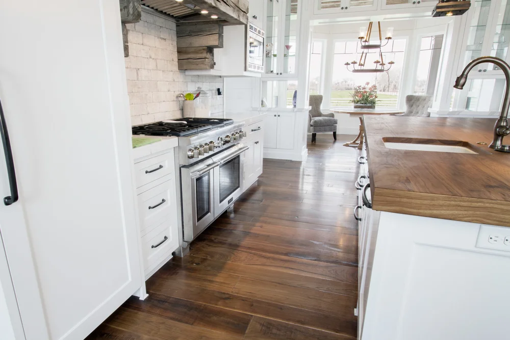 Walnut Wood Flooring Kitchen