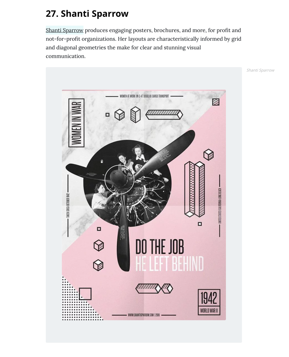 Article: 33 Women Doing Amazing Things in Graphic Design — Shanti Sparrow