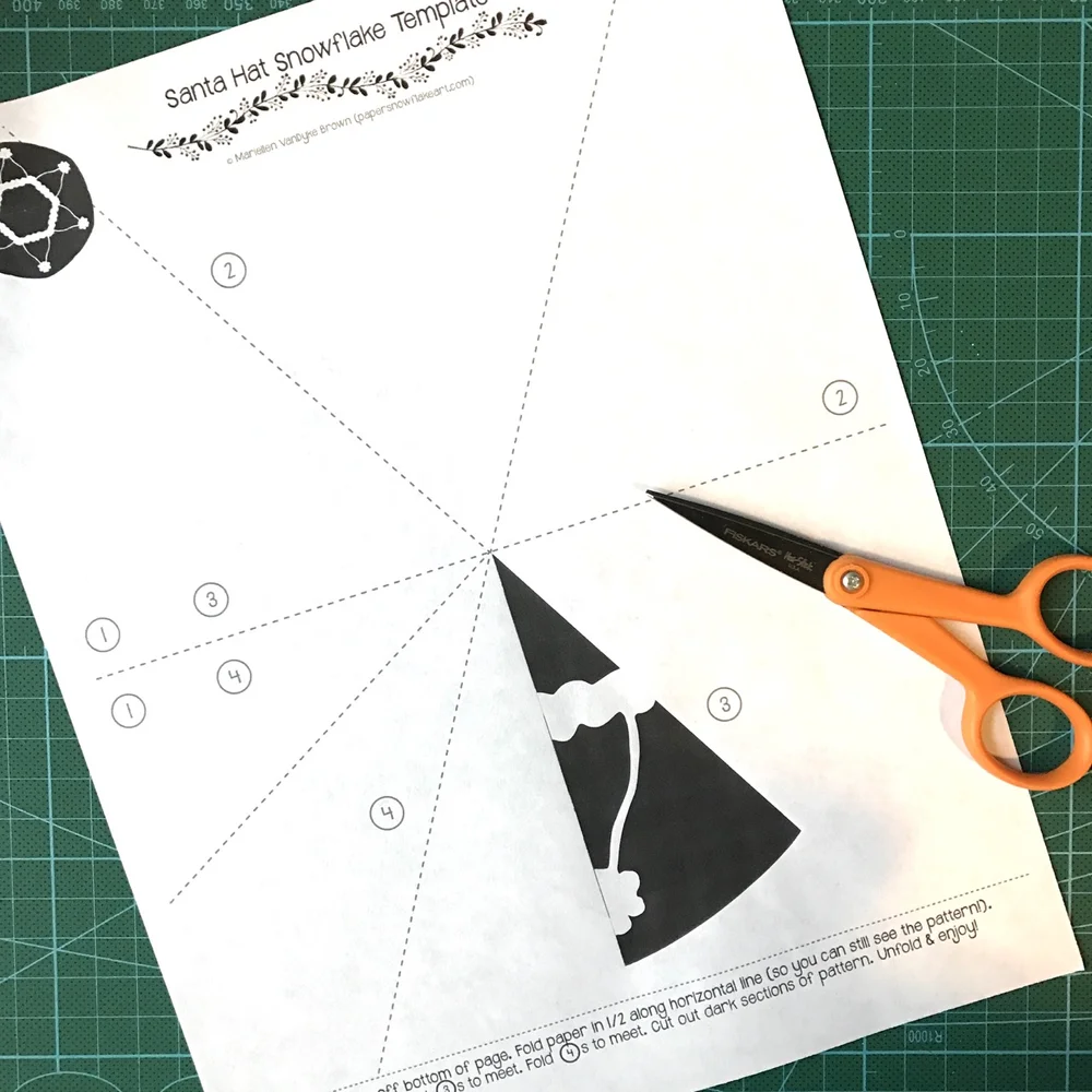 Santa Hat Pattern Printable