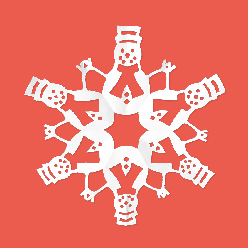 Snowman (PDF Pattern) — Paper Snowflake Art