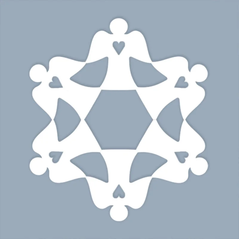Angel (PDF Pattern) — Paper Snowflake Art