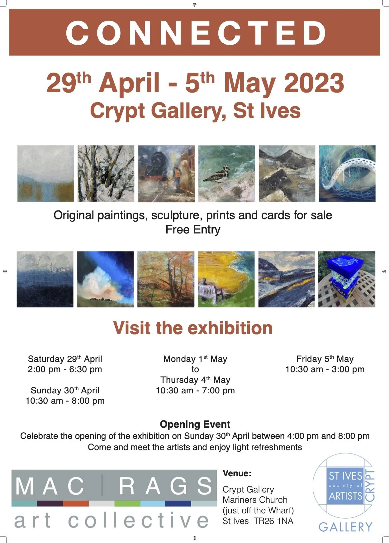 'Connected' exhibition, Crypt Gallery, St Ives — Rosanna Gardner