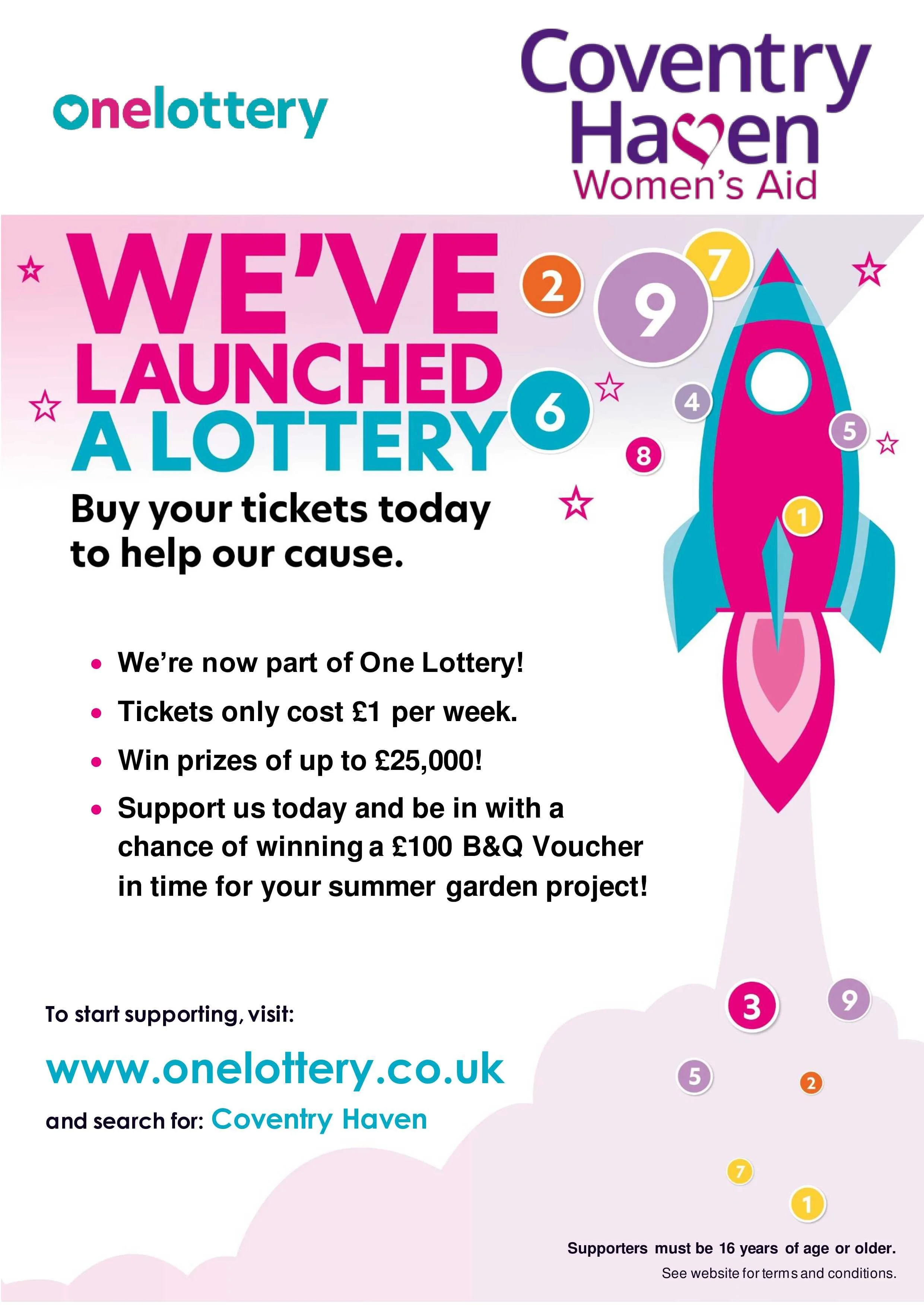 We have launched our own lottery via One Lottery! — Coventry Haven ...