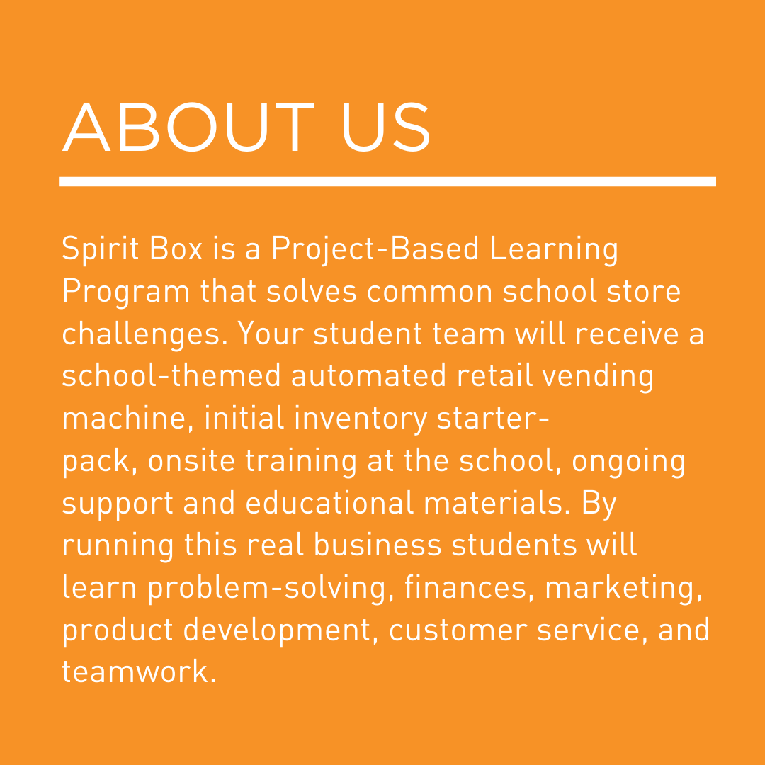 Project Based Learning Made Easy — School Store Vending Machine