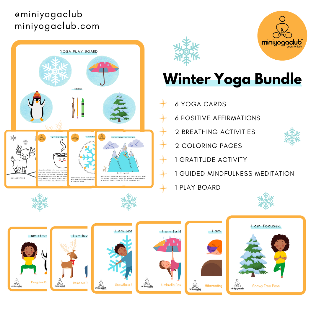 Yoga For Kids, Yoga activities for kids, winter activities for kids ...