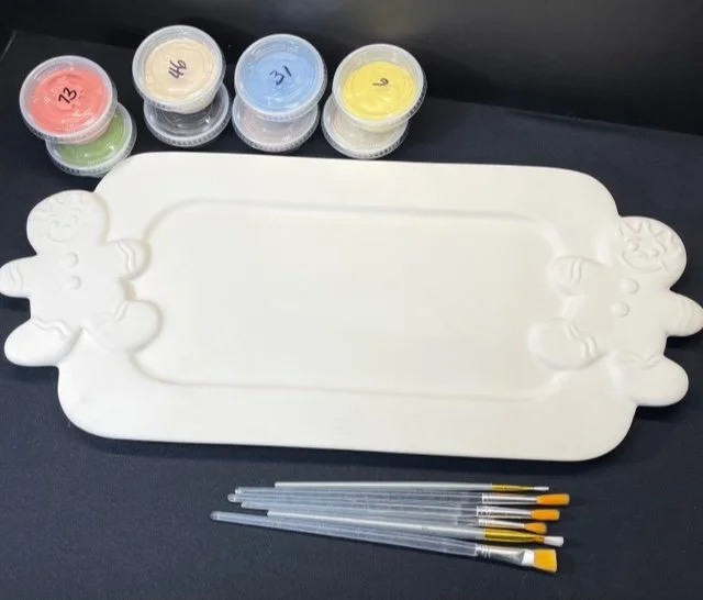To-Go Gingerbread Platter Kit — Wet Paint Pottery