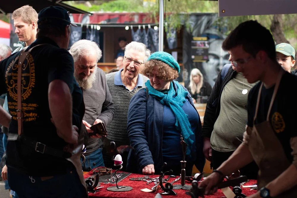 Blacksmith stalls and demos — Blacksmiths Festival