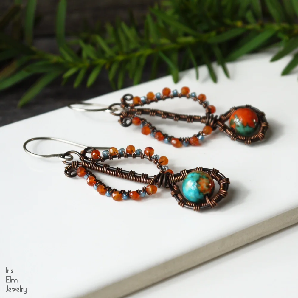 Work Earrings Handmade