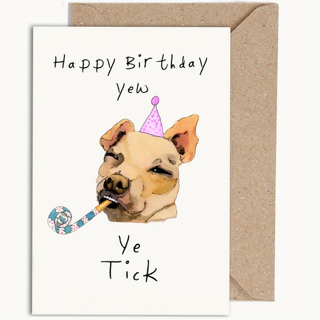 BIRTHDAY TICK — Brown Cow