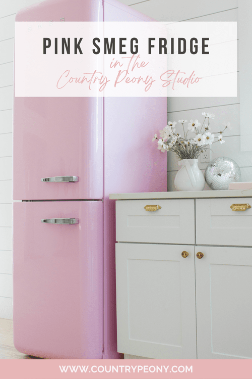 Pink Smeg Fridge — Country Peony