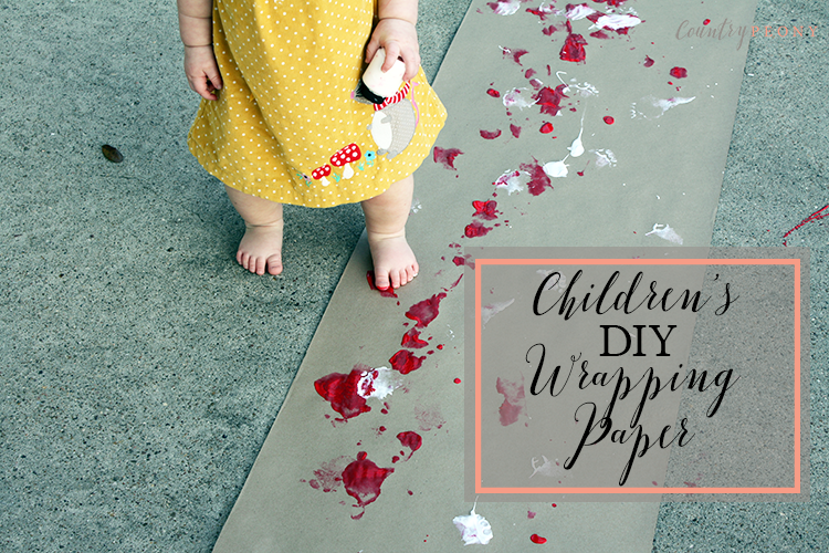 Children's DIY Wrapping Paper — Country Peony