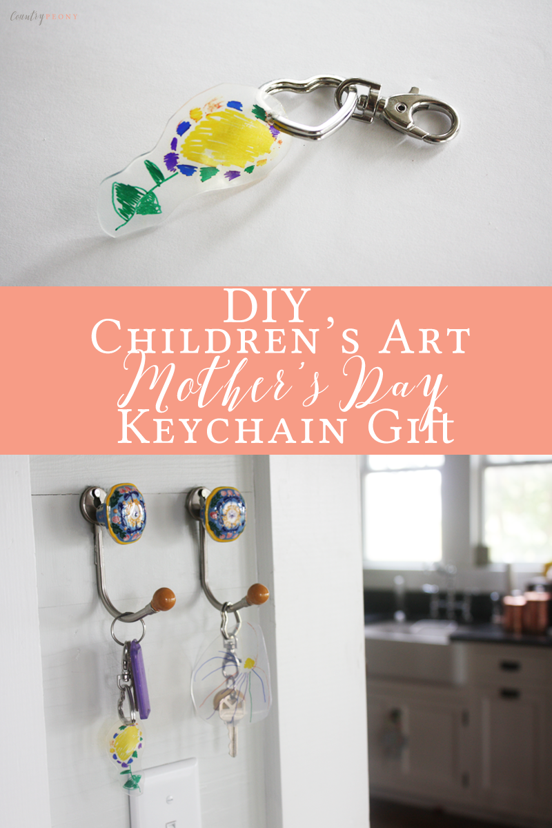 DIY Children's Art Keychain for Mother's Day — Country Peony