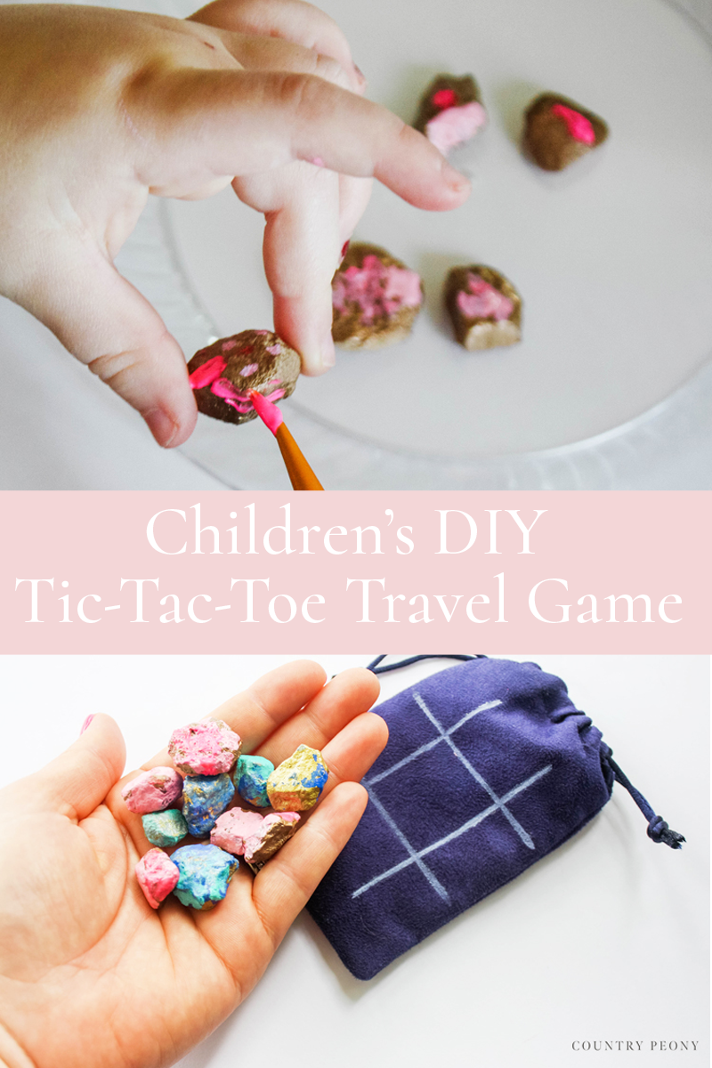 Children's DIY Tic-Tac-Toe Travel Game — Country Peony