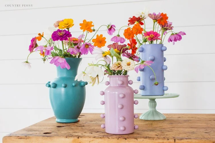 Upcycled Thrifted Vases with Woodpeckers Crafts — Country Peony